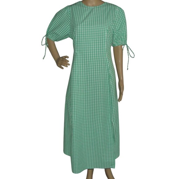 Influence | Dresses | Influence Dress Womens 4 Midi Green White Gingham ...